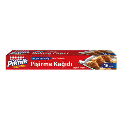 Piknik Pişirme Kağıdı Hazır Kesilmiş 16 Adet - Komşu